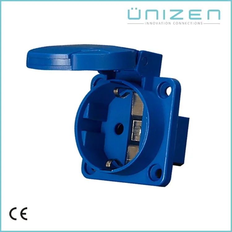 Unizen 7/3 Schuko Oberfläche Montiert Buchse 2 Pins 16a 230 V Ip54 ...