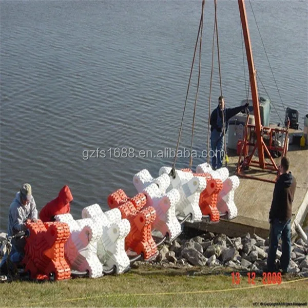 New Design High Strength Plastic Water Wave Breakwaters Floats Floating ...