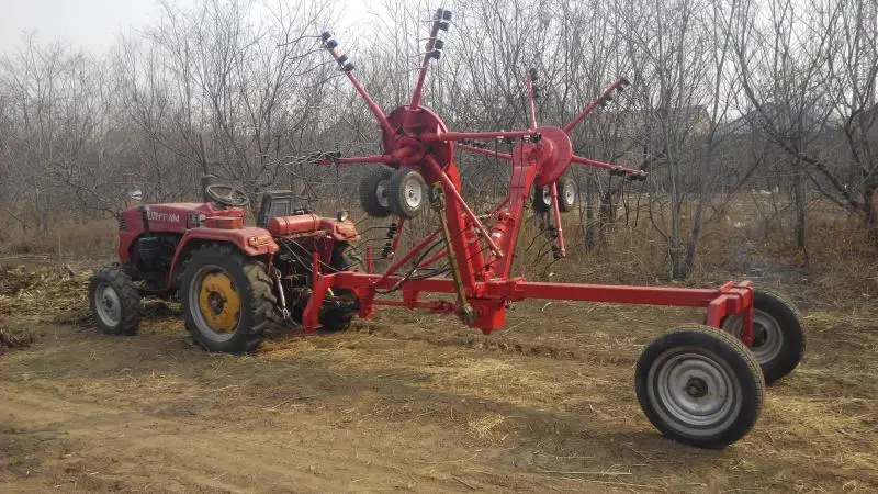 Tractor Pto Driven 5m 9lxdx -5 Double Rotary Hay Rake For Sale - Buy ...