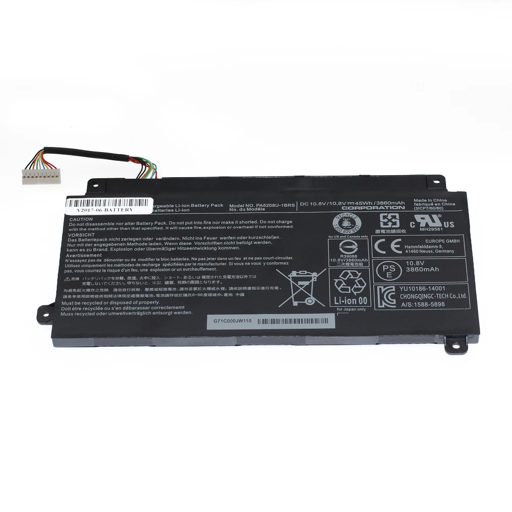 45wh 10.8v Laptop Battery P000645720 Pa5208u-1brs For Toshiba P55w E45w ...