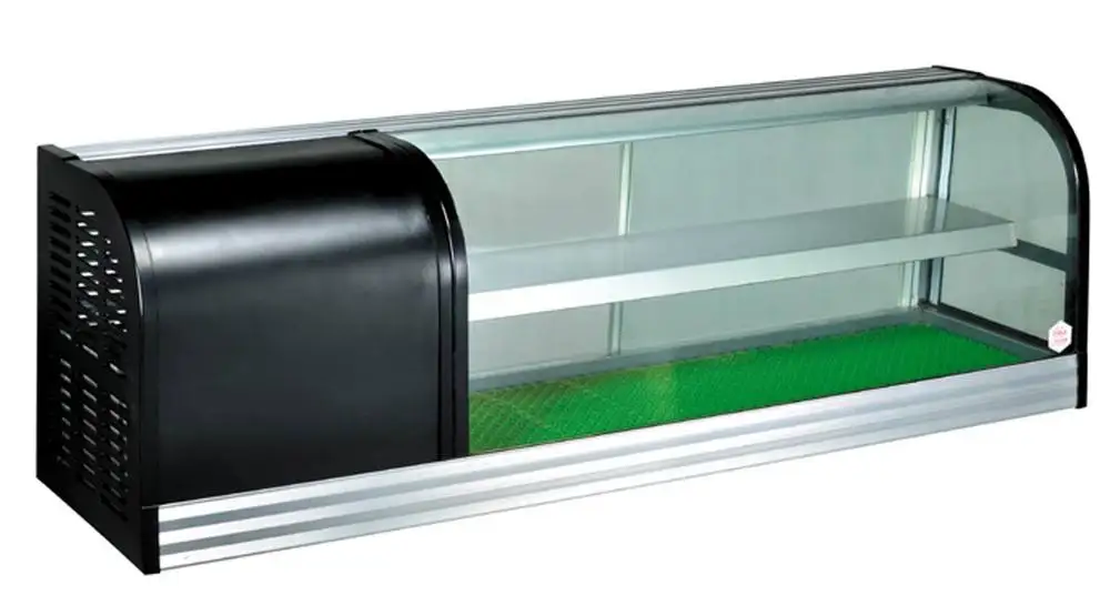 2 Layers Sushi Case Display Refrigerated Showcase Freezer Guangzhou ...