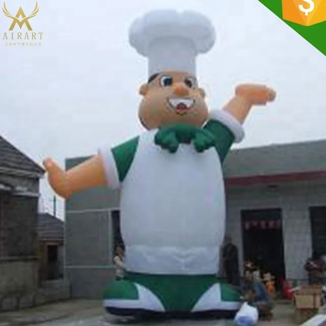 Best Selling Inflatable Chef Model Inflatable Cook Man For Restaurant ...