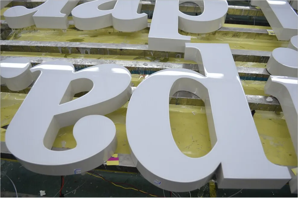 Colorful Epoxy Resin Frontlit Trimless Channel Letter - Buy Trimless ...