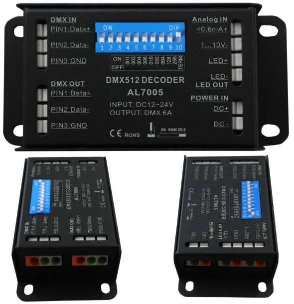 Priority DMX Signal Control 0-10V DMX512 PWM Dimmer for LED