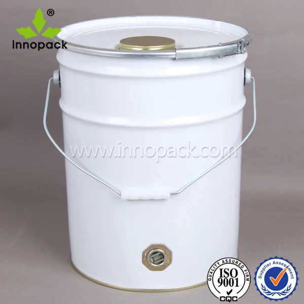 20l Paint Pail With Air Valve And Bung On Lid Custom Metal Pail With ...