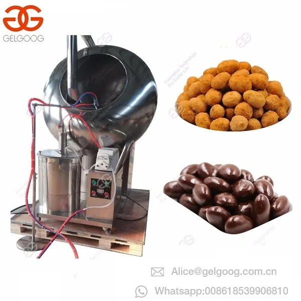 Automatic Chocolate Coated Peanut Making Popcorn Snacks Nuts Food Flour ...