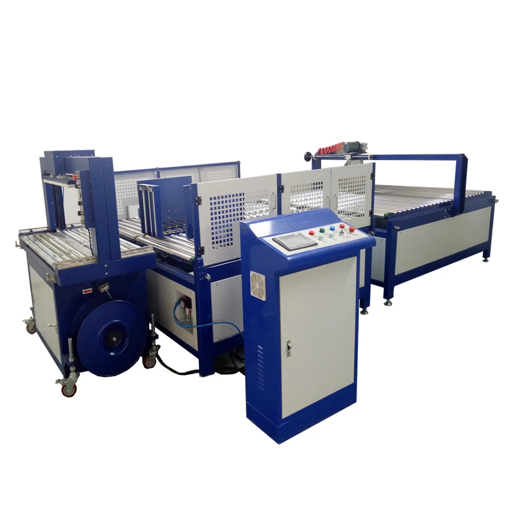 I PACK Automatic Double Head Strapping Machine Corrugated Cardboard ...