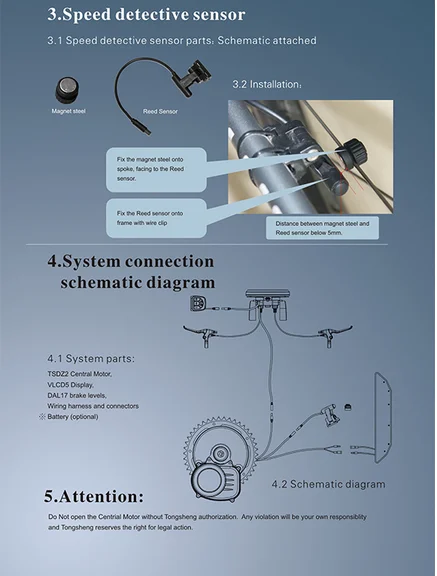 Tsdz2 36v 350w Mid Drive Motor Including Brake Level And Throttle - Buy ...