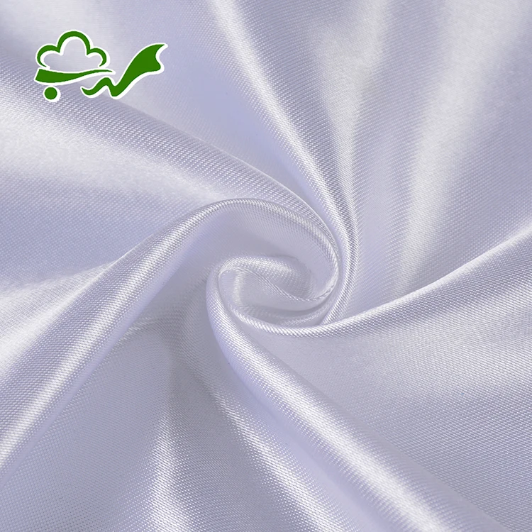 Europe plain dyed bleach white 100 polyester satin coffin lining Fabric ...