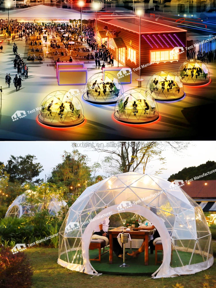 Transparent Dome Tent - Lightweight Clear Geodesic Igloo