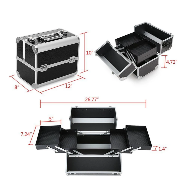 Professional Aluminum Makeup Case - Customizable & Durable