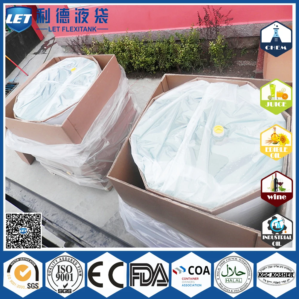 1000l Foldable Disposable Liquid Paper Ibc Flexible Food-grade ...