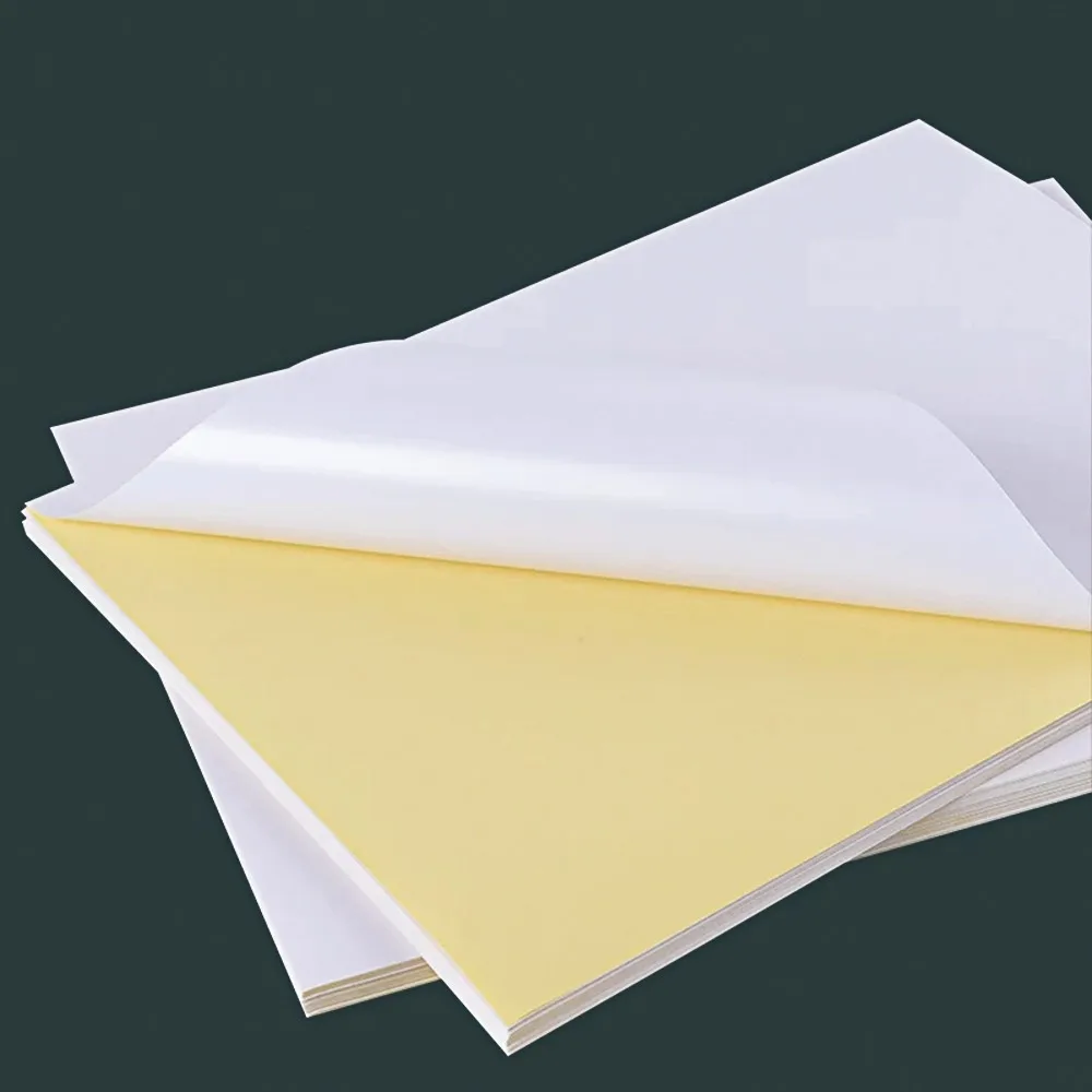 Custom Waterproof Color A4 Sticker Paper Adhesive Print Both Sides 