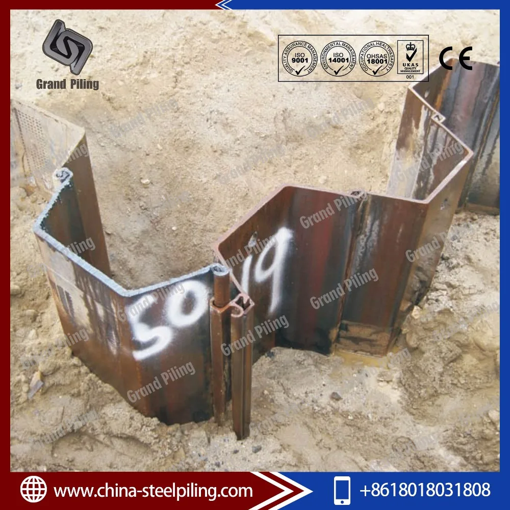 Sheet piling hot rolled C9 E22 corner sections, View sheet piling ...