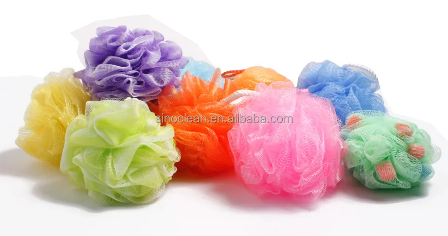 Wholesale Bathroom Product Pe Mesh Bath Flower Sponge - Buy Pe Mesh ...