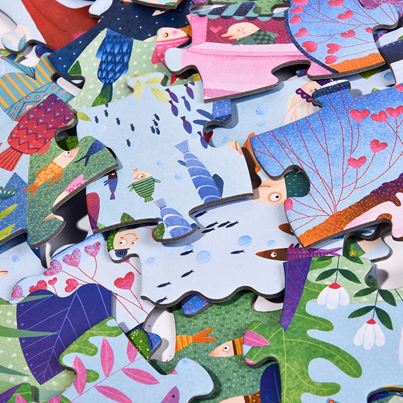 Mideer Md0083 56 Pcs/set Big Wooden Puzzle My Ocean Puzzle Aesthetic ...