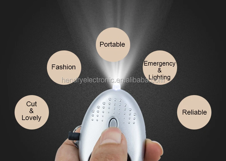 High Quality 130db High Level Sound Pull Pin Personal Alarm Keychain ...