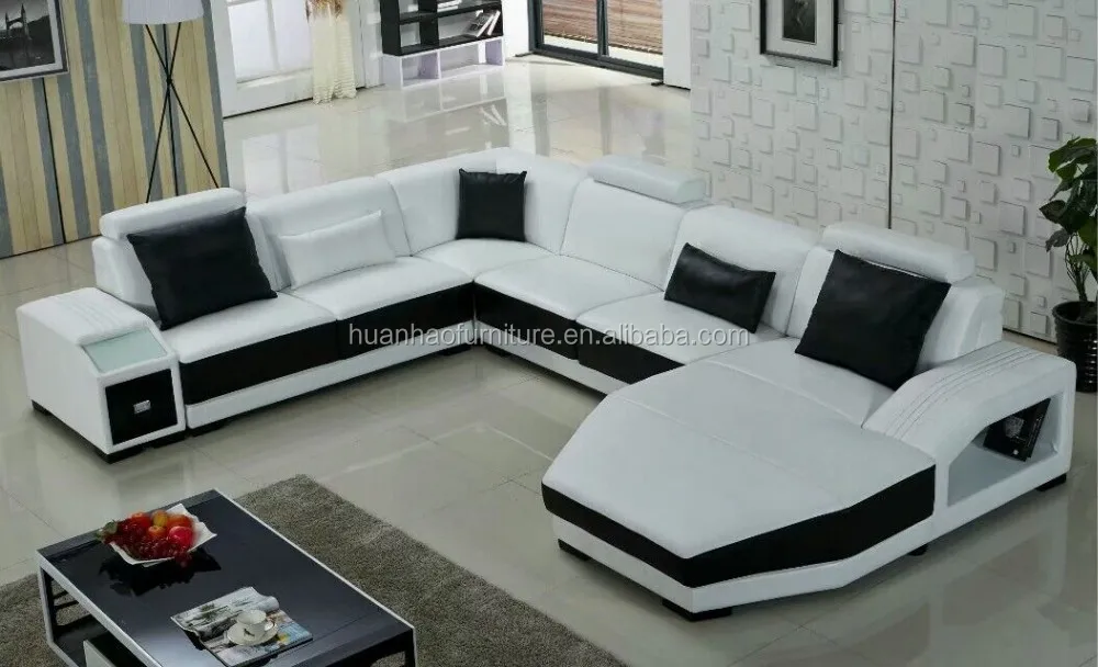 Extra Large Italian Style Sectional Sofa - GENUINE LEATHER