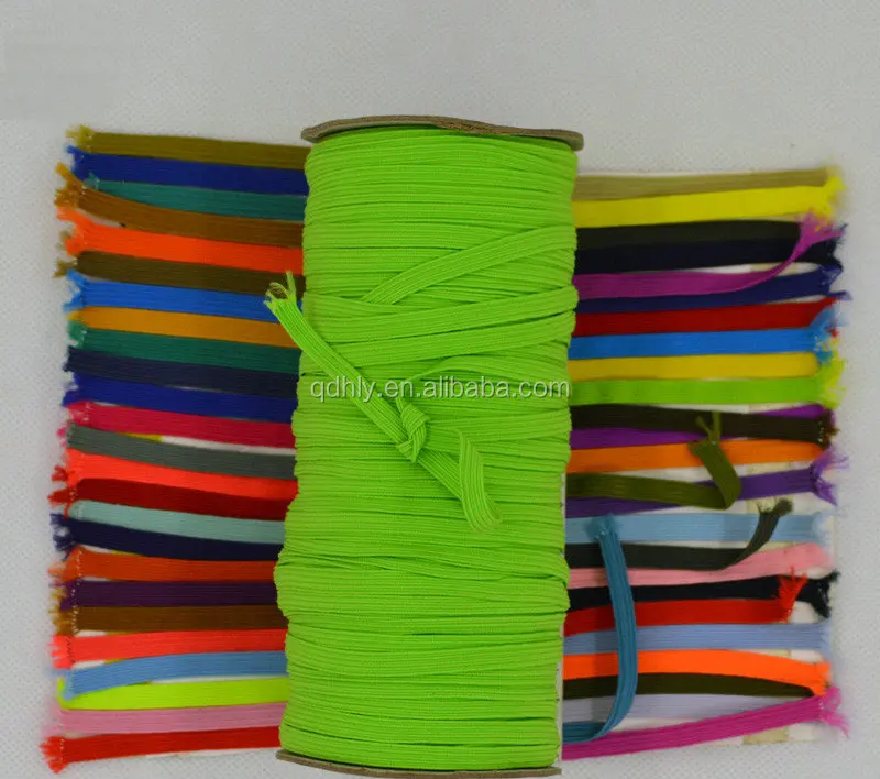 3-12mm Colored Flat Elastic Band - Buy Custom Elastic Bands,Thin ...