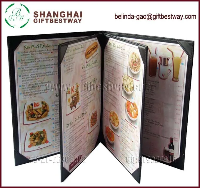 Restaurant Book Style Menu Holder - Enhance Your Dining Experience