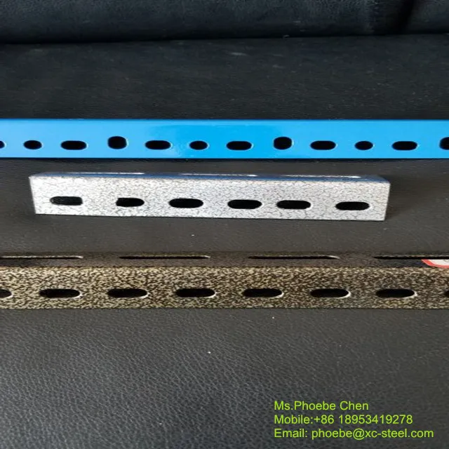 Red Blue White Black Slotted Angle Iron With Holes - Buy Steel Angle ...