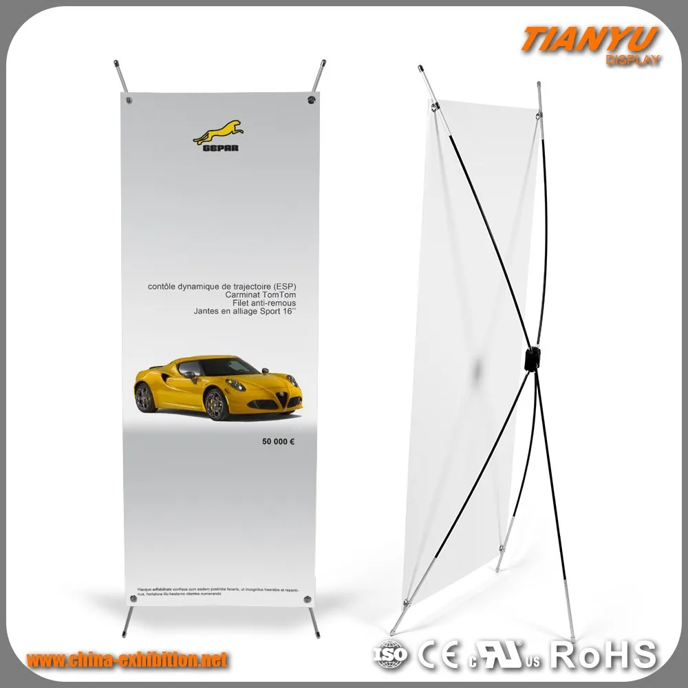 Flex Banner Stand,Mini Desktop Roll Up Banner Stand,Horizontal Banner ...