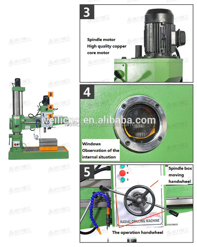 Z3032x10 Radial Drilling Machine,Drill Metal Hole 32mm - Buy Radial ...