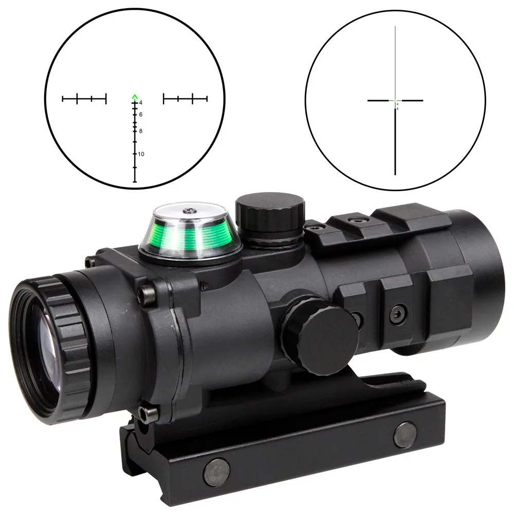 China Red Dot Sight Suppliers 3x32 Prism Scope With Green Fiber Light ...