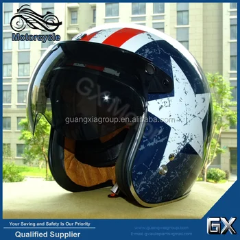Motorcycle Accessory Captain America Helmet Abs Vintage Motorcycle ...