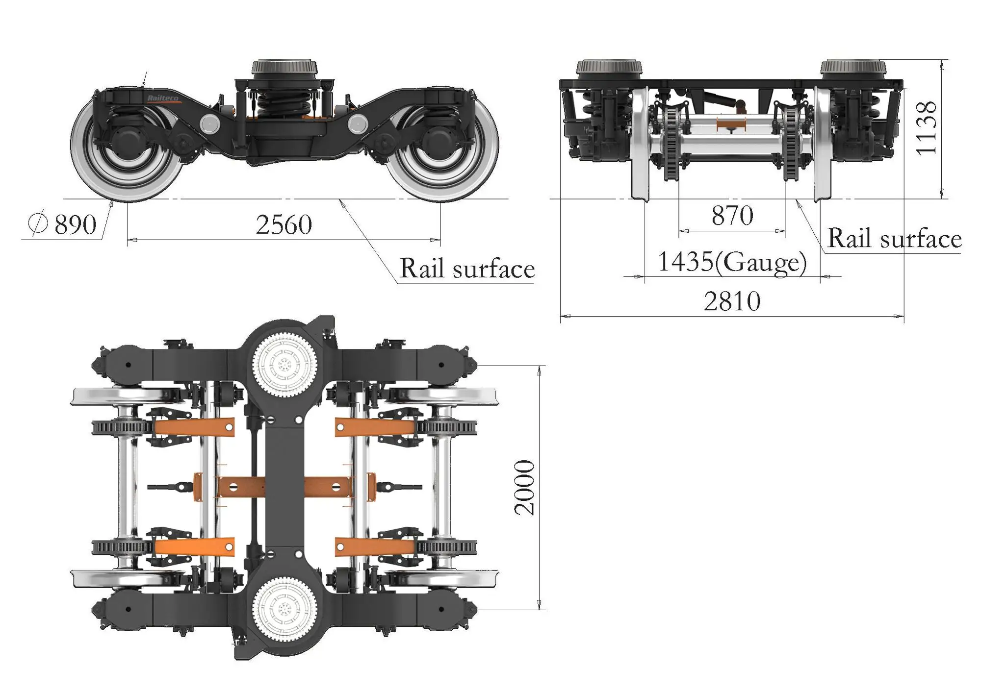 Freight Car Bogie - Durable and Efficient Railway Spares