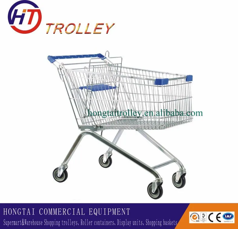Anti Rust Carrefour Shopping Cart Trolley 180l For Shopping Centre ...