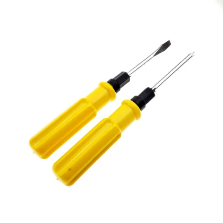 Yellow Handle Slotted Phillips Screwdriver - 6.7 Inch