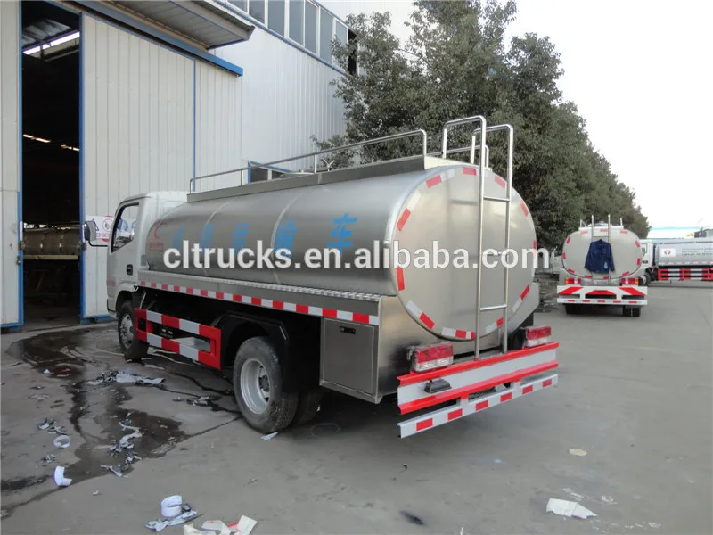 New Stainless Steel 3000l 5000l Tanker Transport Small Milk Trucks For ...