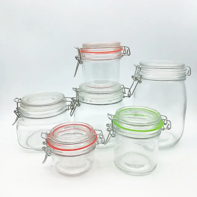 1 Liter 1l 35 Oz Air Tight Glass Jars Wholesale Frascos De Vidrio Al ...