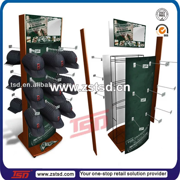 Rak Display Topi Logam Berdiri Kustom Lantai Untuk Toko Ritel,Rak ...