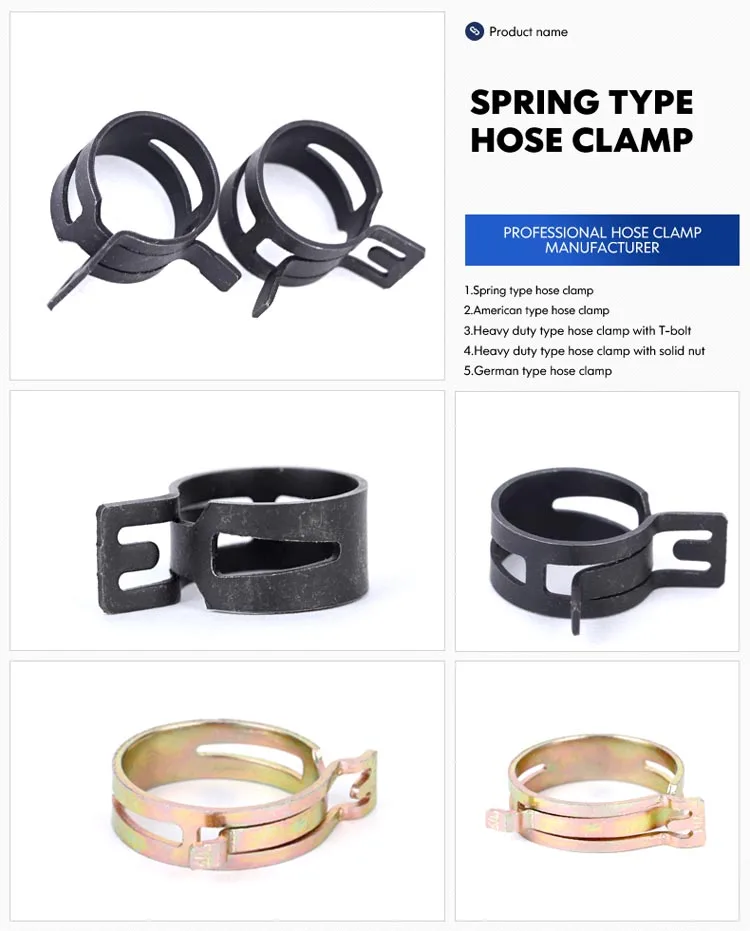 7mm Automobile Black Constant Tension Spring Band Hose Clamp - Buy 7mm ...