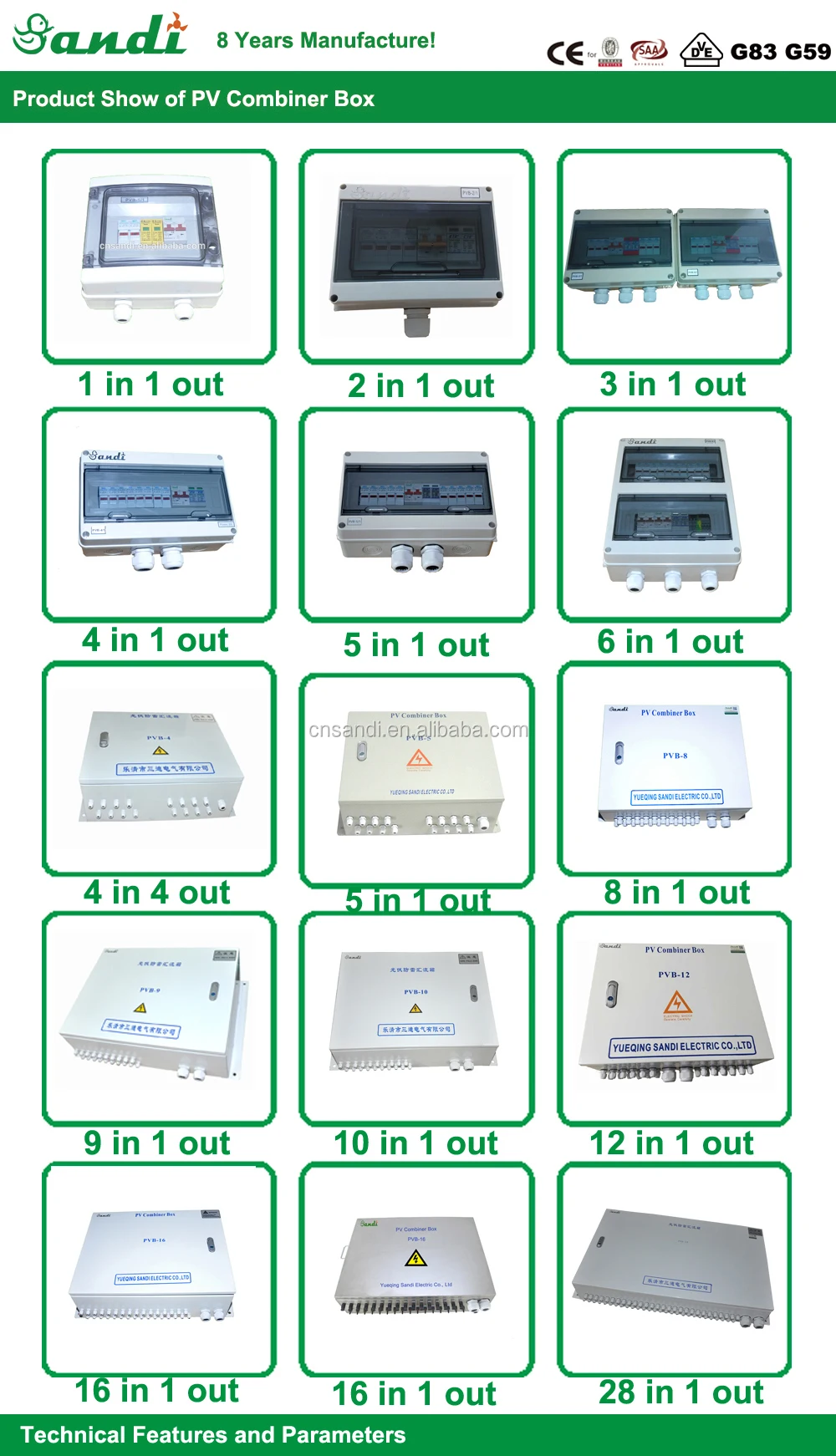 Pv Array Combiner Box 10 Strings With Spd And Anti Reverse Module Protection Buy Pv Array