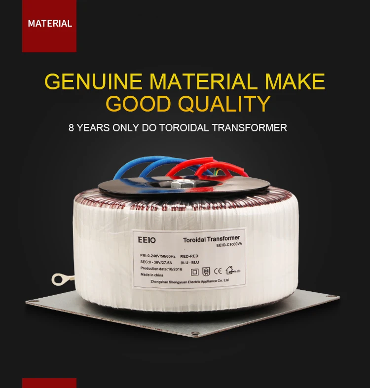 Custom Transformer 1000w 36v For Home Appliance,Vending Machine And ...