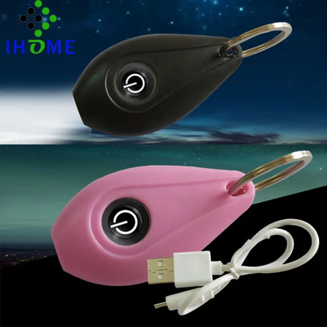 Colorful Led Keychain Usb Rechargeable Led Flashlight Keychain/keyring ...
