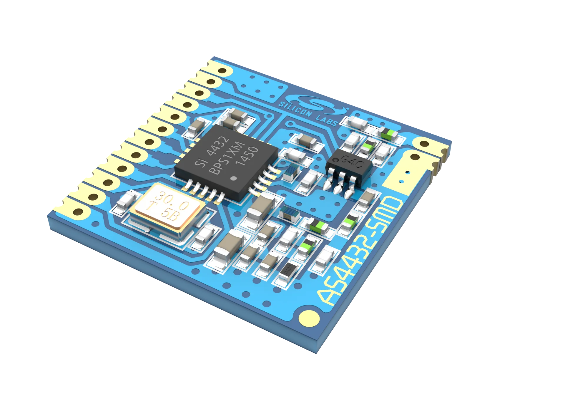 Small Size Low Power Si4432 433mhz 20dbm Smd Rf Transceiver Module ...