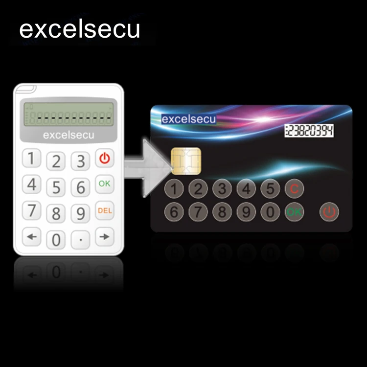 ESECU Customized Bluetooth One-Time Password E-Ink Smart Power Card