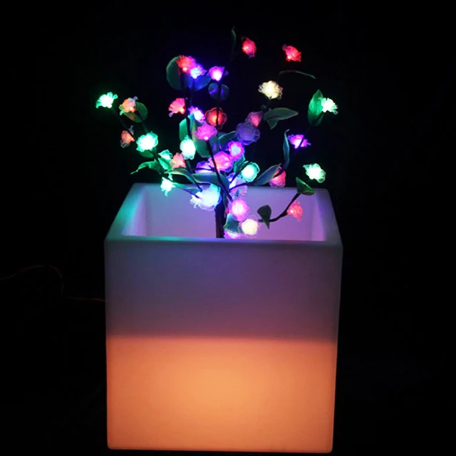 Outdoor Color Changing Waterproof Plastic Led Illuminating Light Plant ...