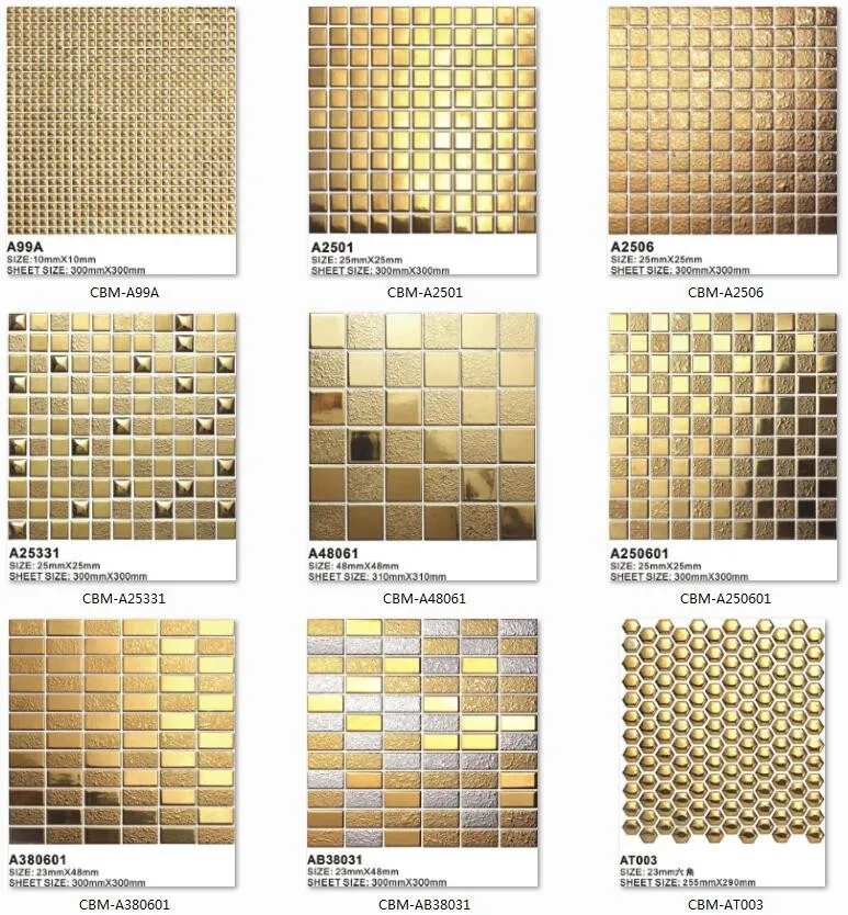 Chips Size Kitchen Tile Backsplashes,Ceramic Electroplate Kitchen ...