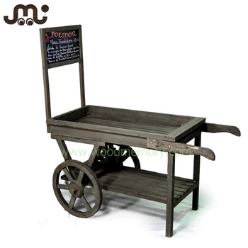Old Time Simple Retail Wooden Display Wagon - Buy Wooden Display Wagon ...