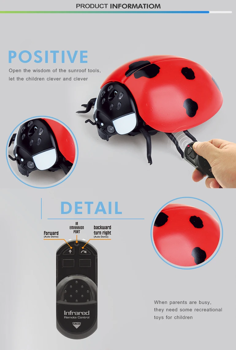 Kids Plastic Simulation Electronic Walking Insect Infrared Remote ...