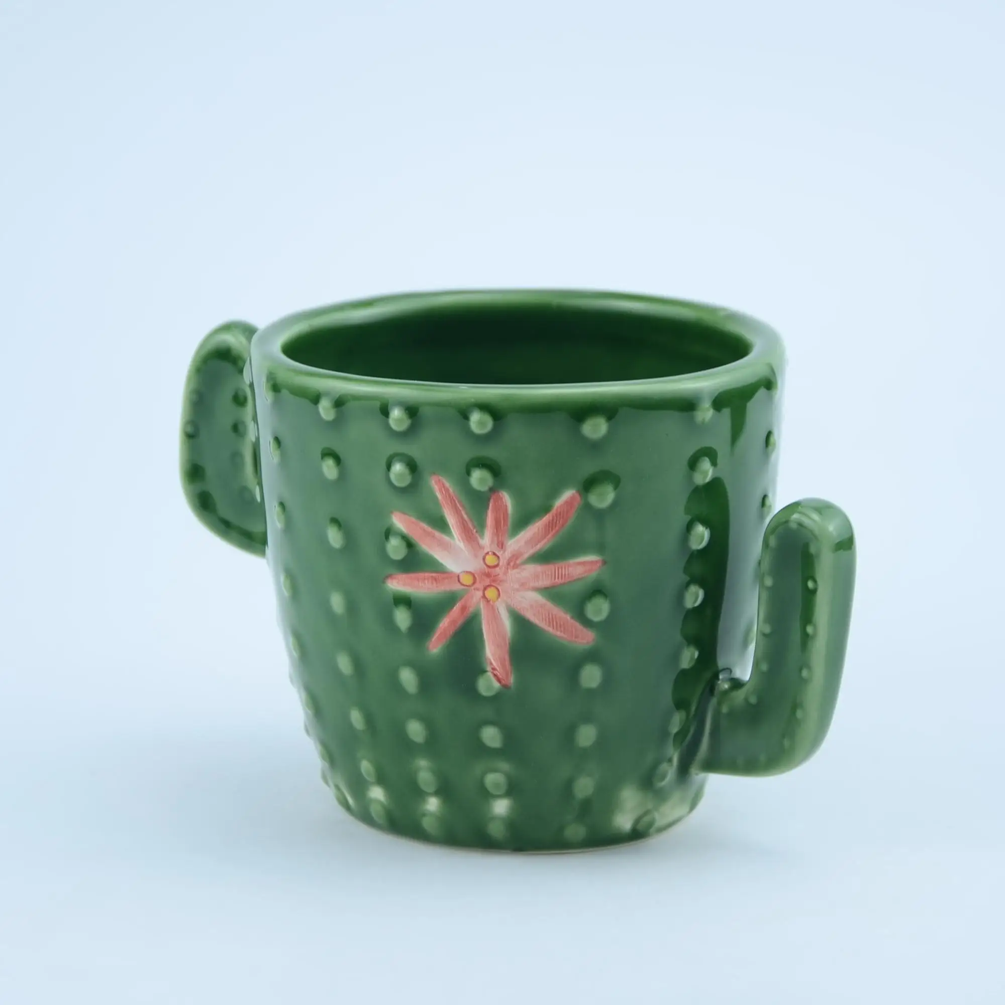 Hot Sale Green Cactus Shaped Home Decor Planter Ceramic Flower Pot For ...