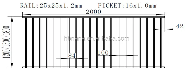 High Quality Metal Fence Grill Gate for House & Garden