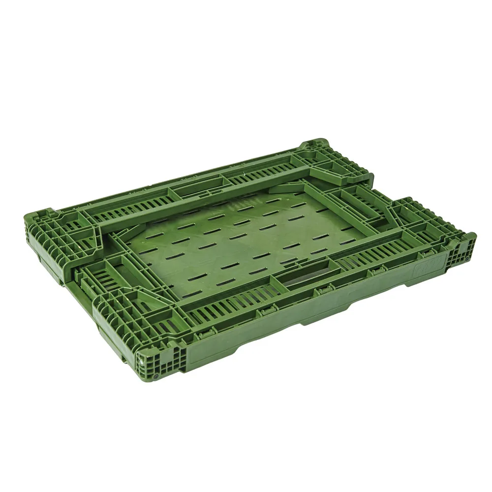 Collapsible Plastic Folding Crate - Foldable & Durable
