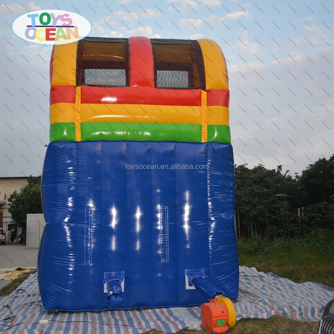 Customized Commercial Inflatable Water Dry Slide With Pool For Party ...