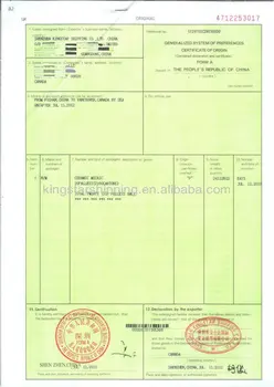 To Japan Any Product Forma Certificate Of Origin - Buy Form A,Handbags ...